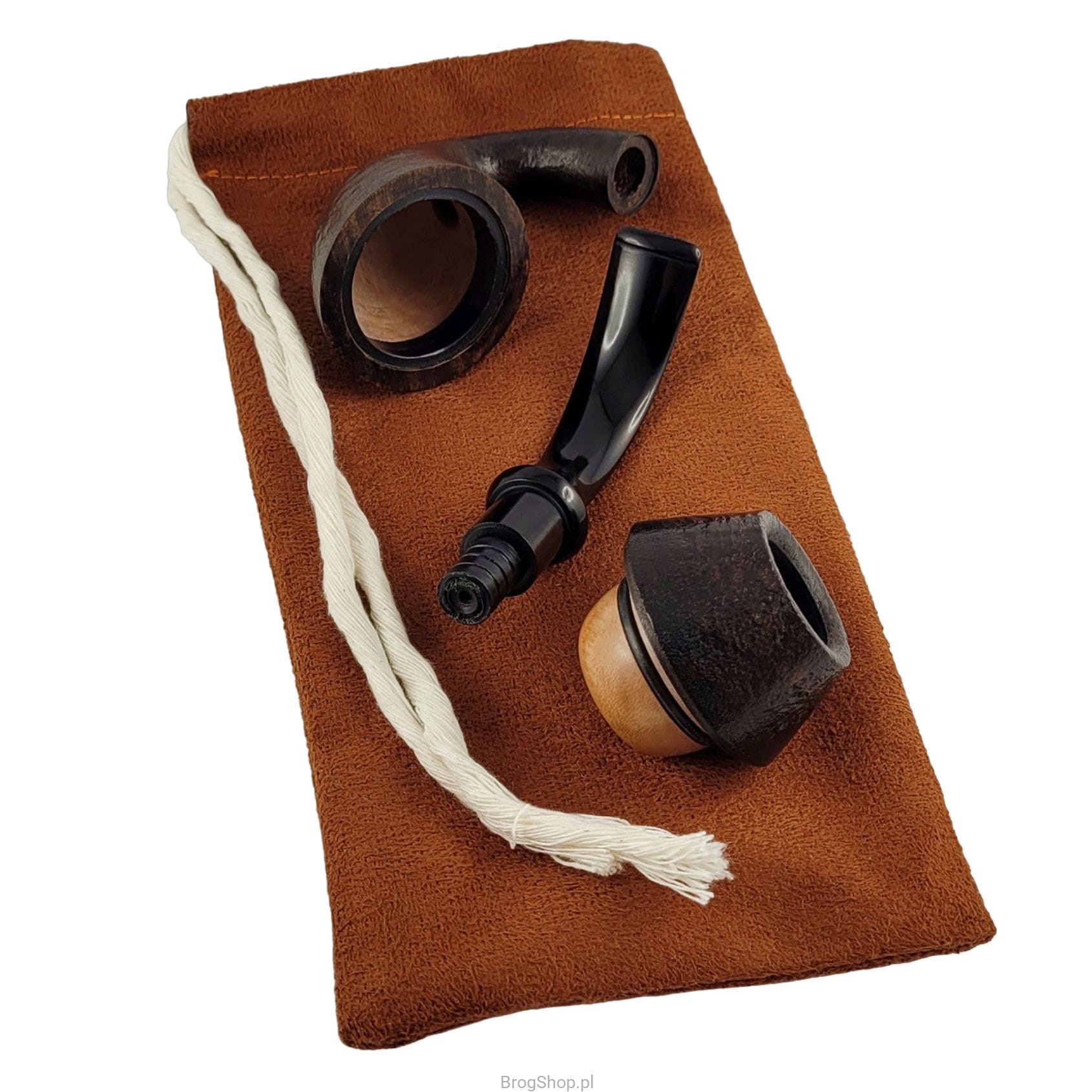 Fajka Bent Calabash 407 SA Briar Johny Pipes Iran BrogShop