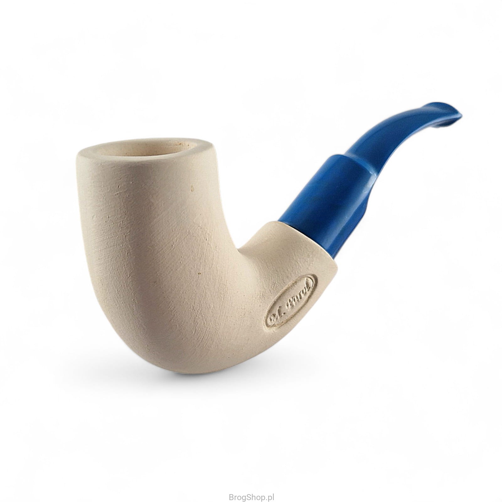 Bent clay tobacco pipe 0.1 M. Parol Mr Brog BrogShop