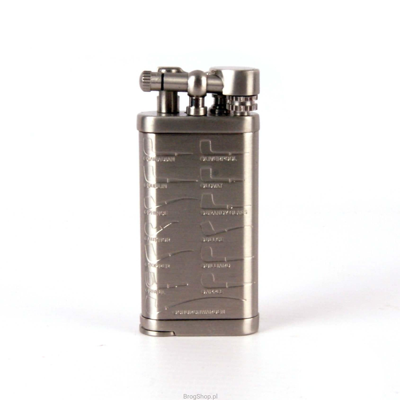 Flint pipe lighter Passatore Leonard nickel satin antique 2.061 BrogShop