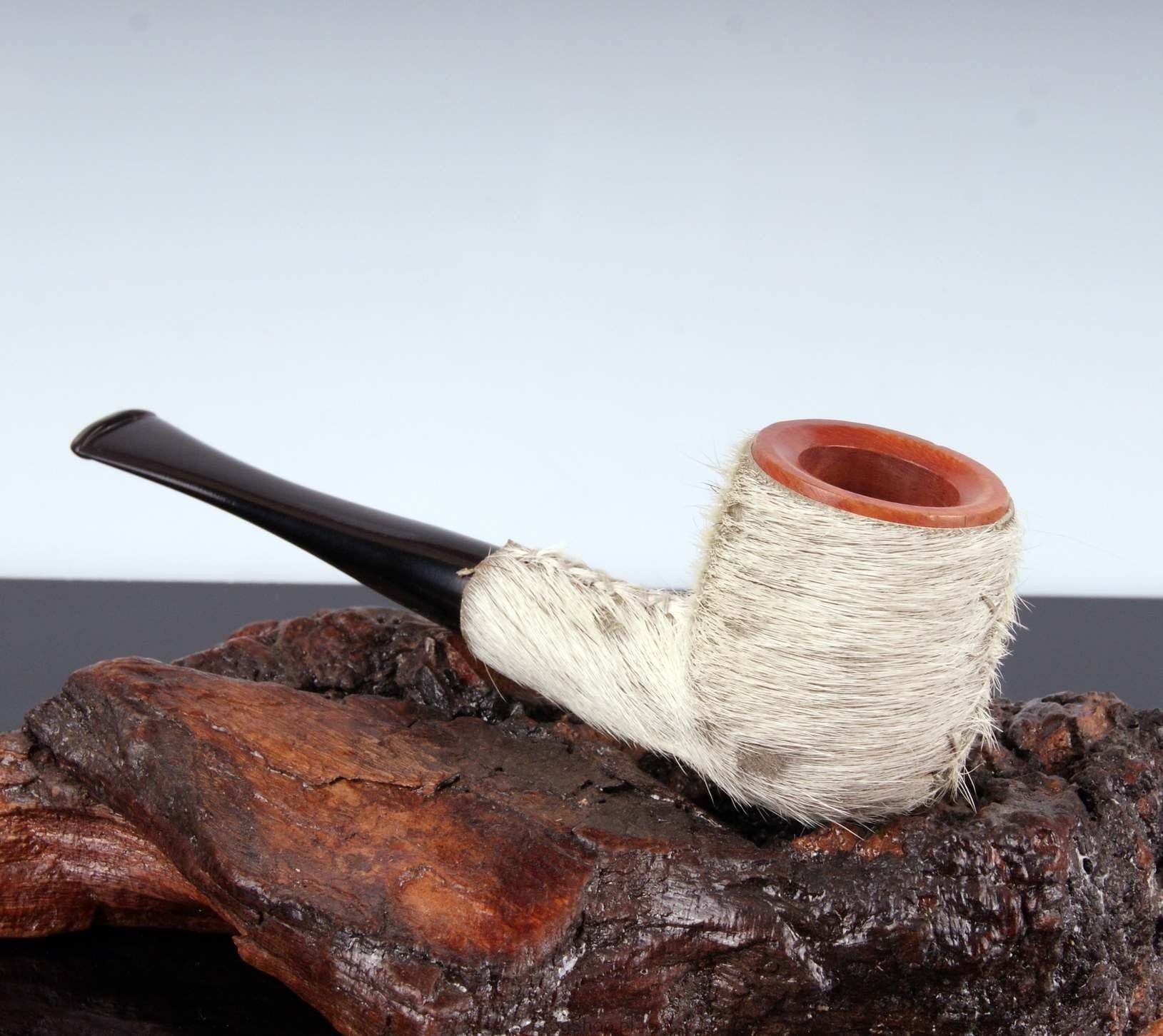 Pipe Gasparini covered with goatskin BrogShop